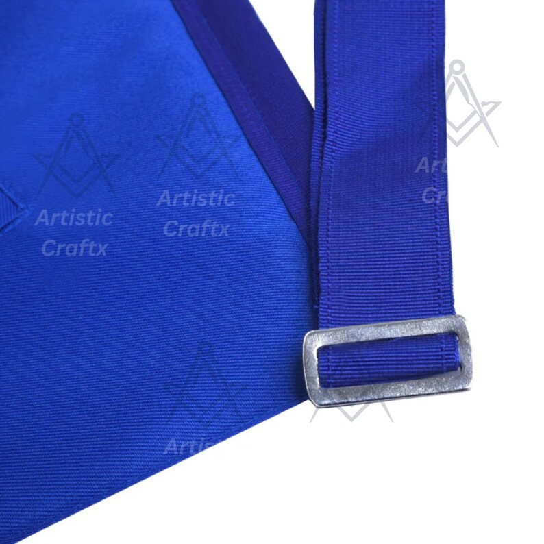 Senior Steward Blue Lodge Officer Apron Set | Royal Blue Masonic Apron ...