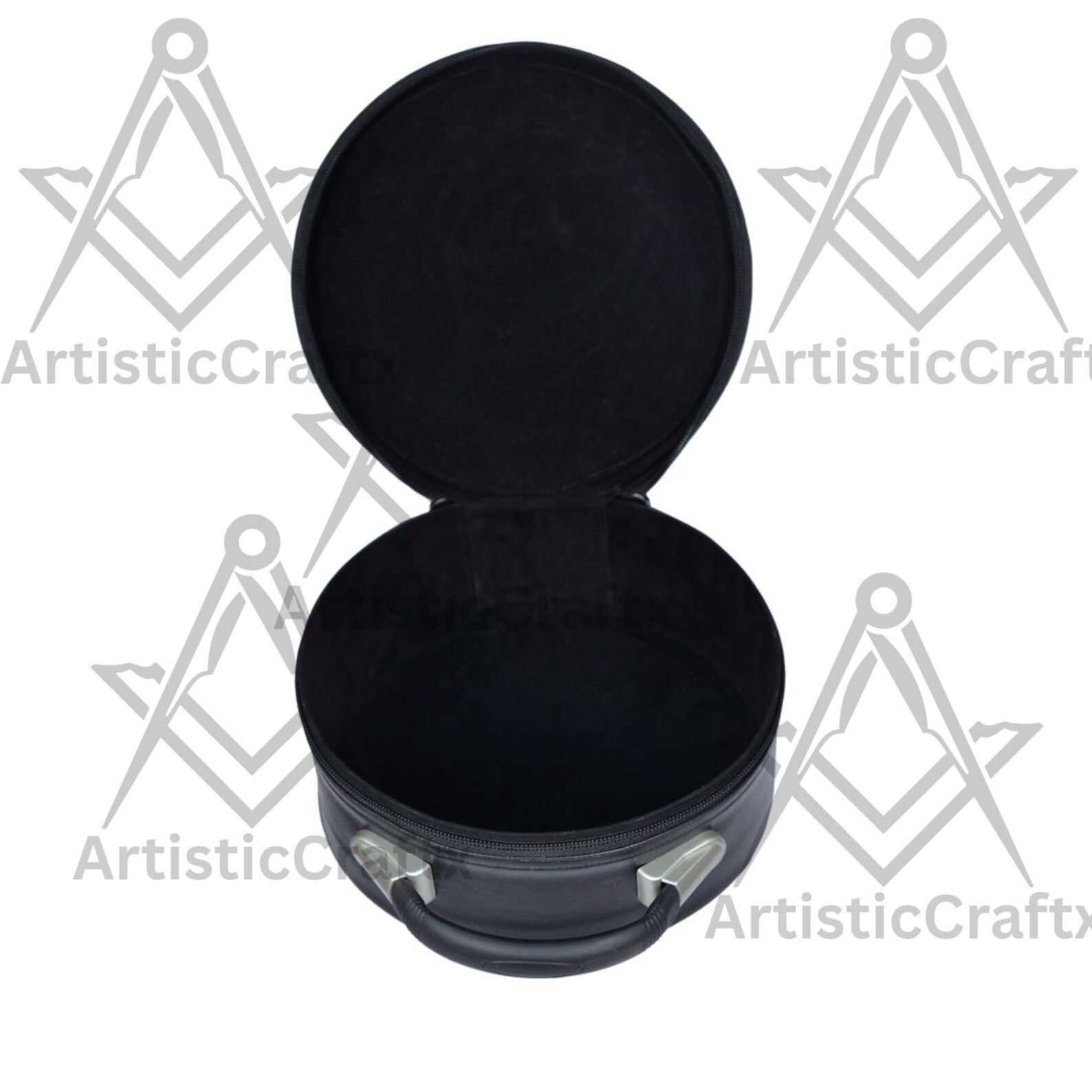 Masonic Grand Master Cap With Case | Black Freemason Regalia, Purple ...