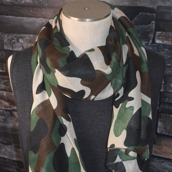 Camo Scarf - Etsy