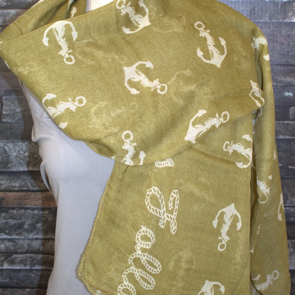 Anchor Scarf - Etsy