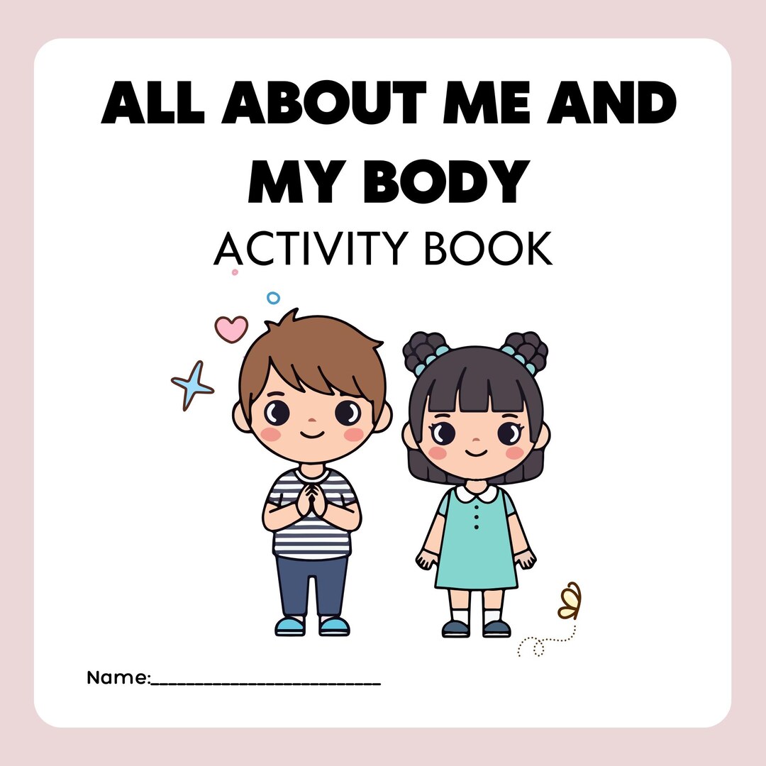 8 Pages All About Me & My Body Activity Book - Etsy