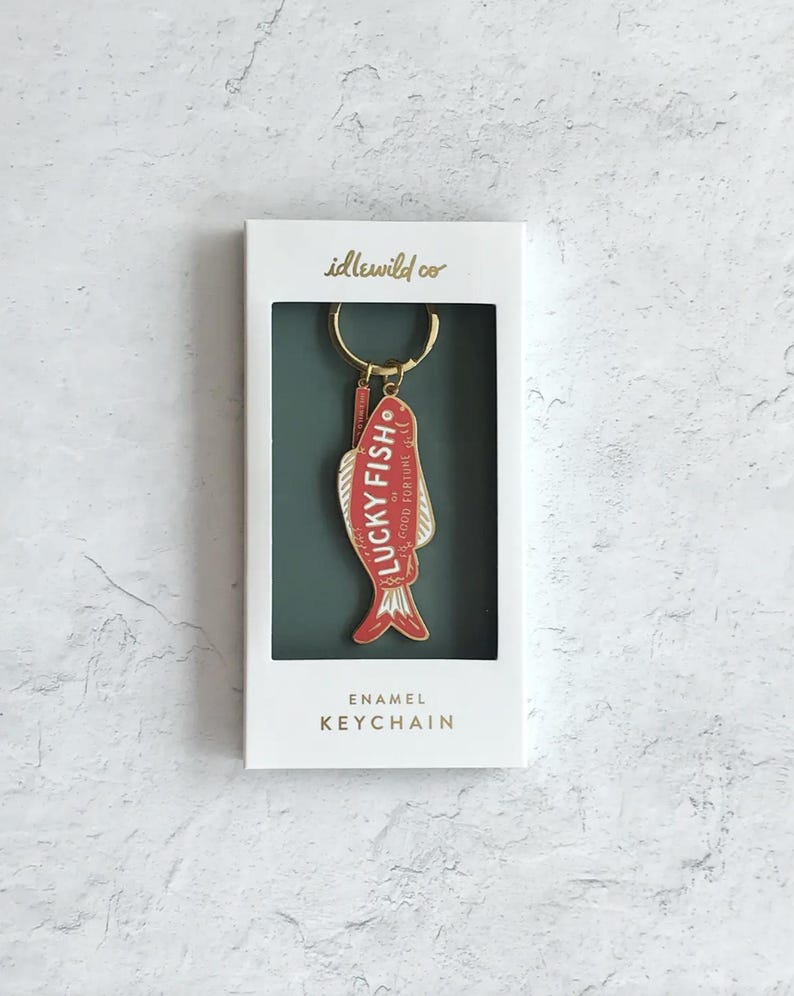 Fortune Fish Keychain - Etsy UK