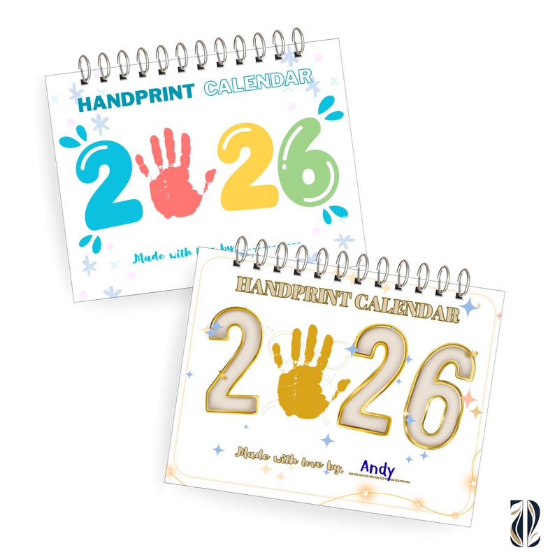 2026 Handprint Calendar Template | Printable Handprint Art for Kids ...