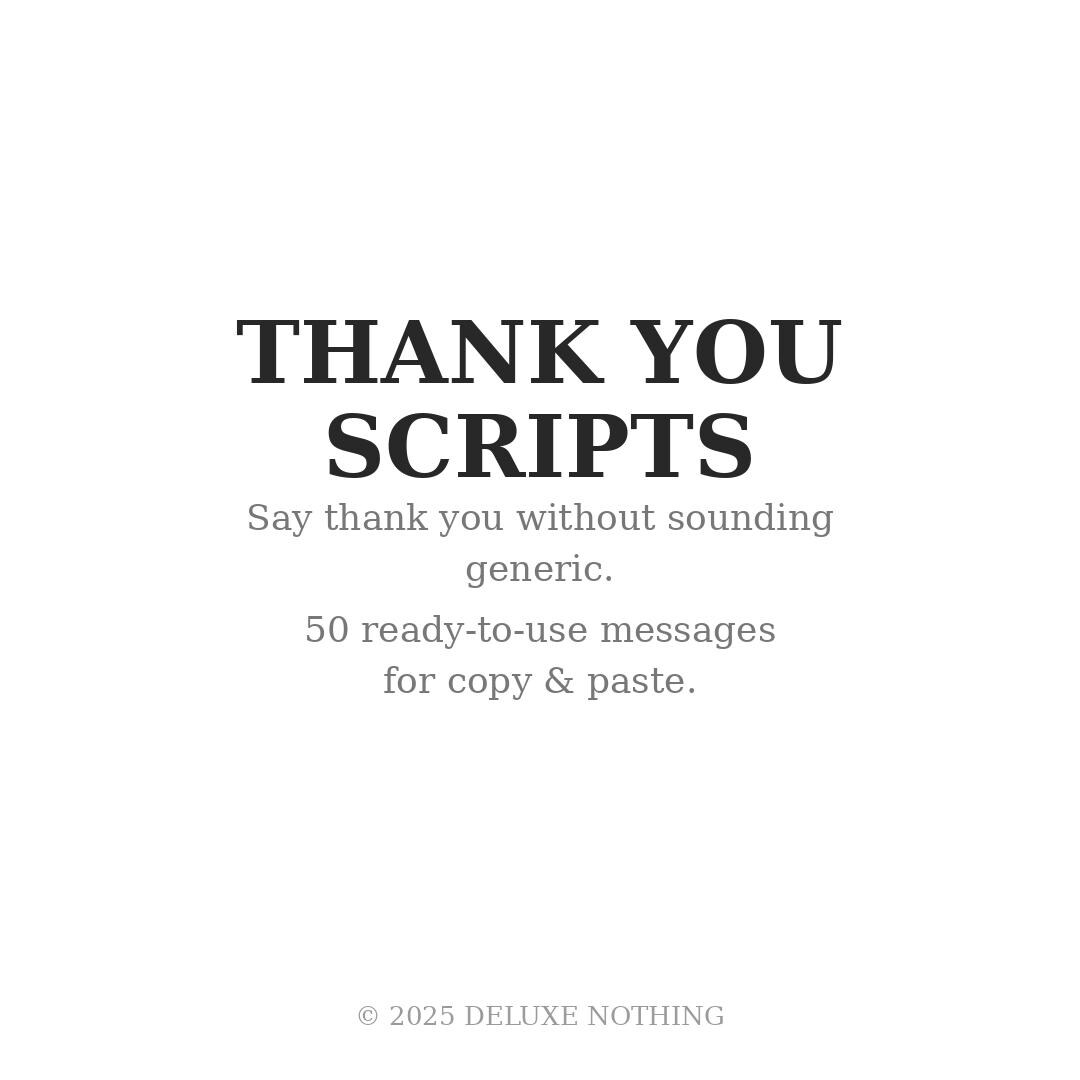 Thank You Scripts – Copy & Paste Messages - Etsy
