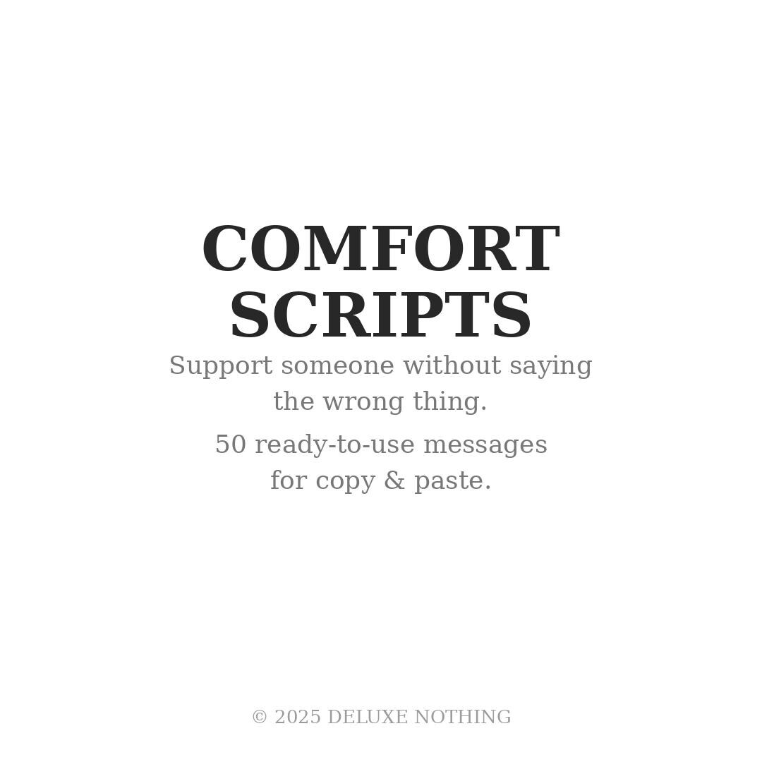 Comfort Scripts – Copy & Paste Messages - Etsy