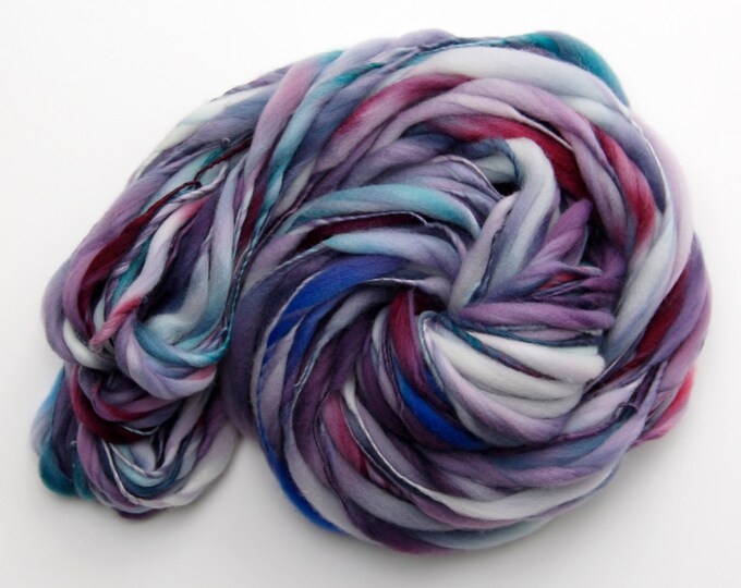 102 Yards Handspun Thick and Thin Slub Yarn 4.1 Ounces / 115 Grams Free ...