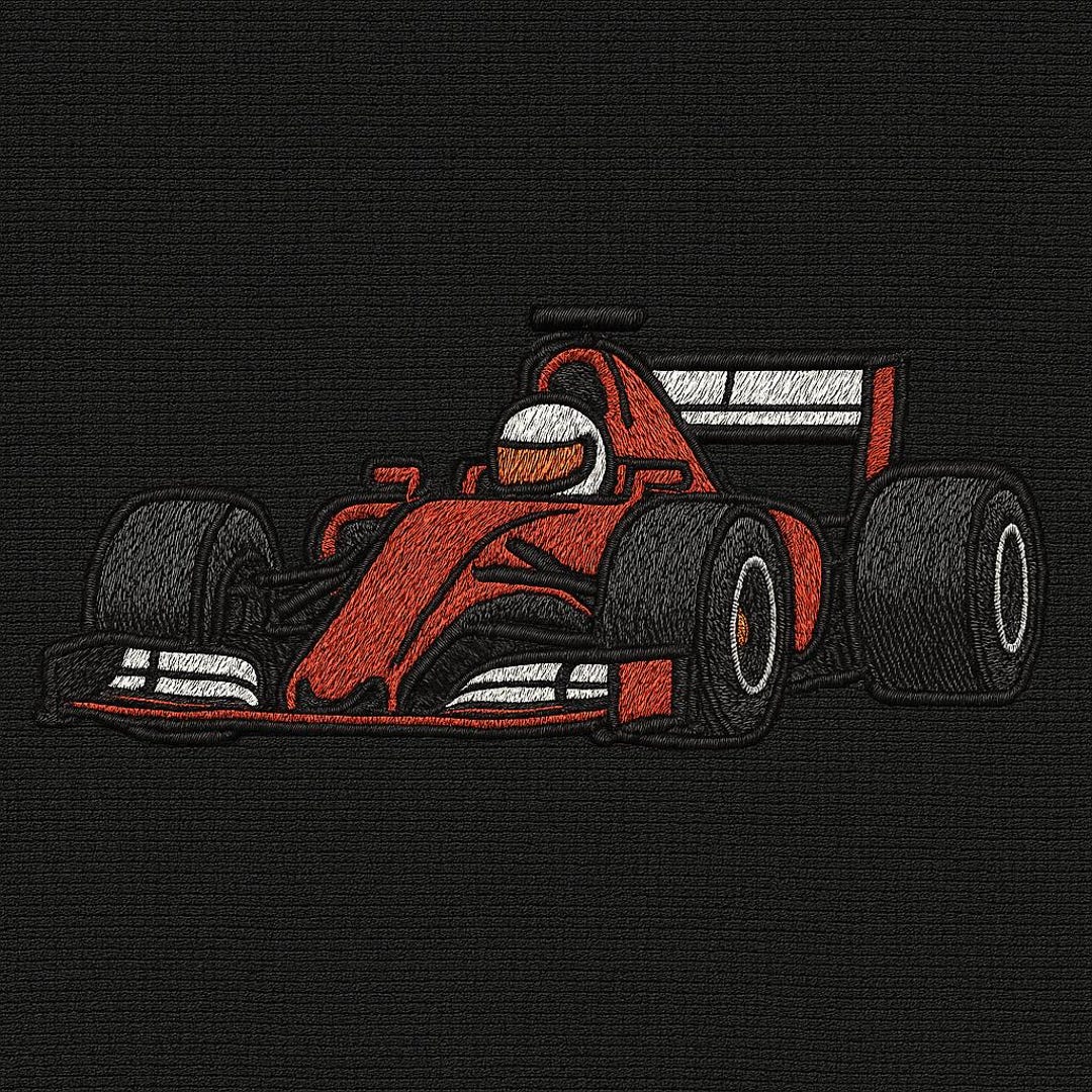 Formula 1 Theme Race Car Embroidery Design | Grand Prix Racing Cars - Etsy