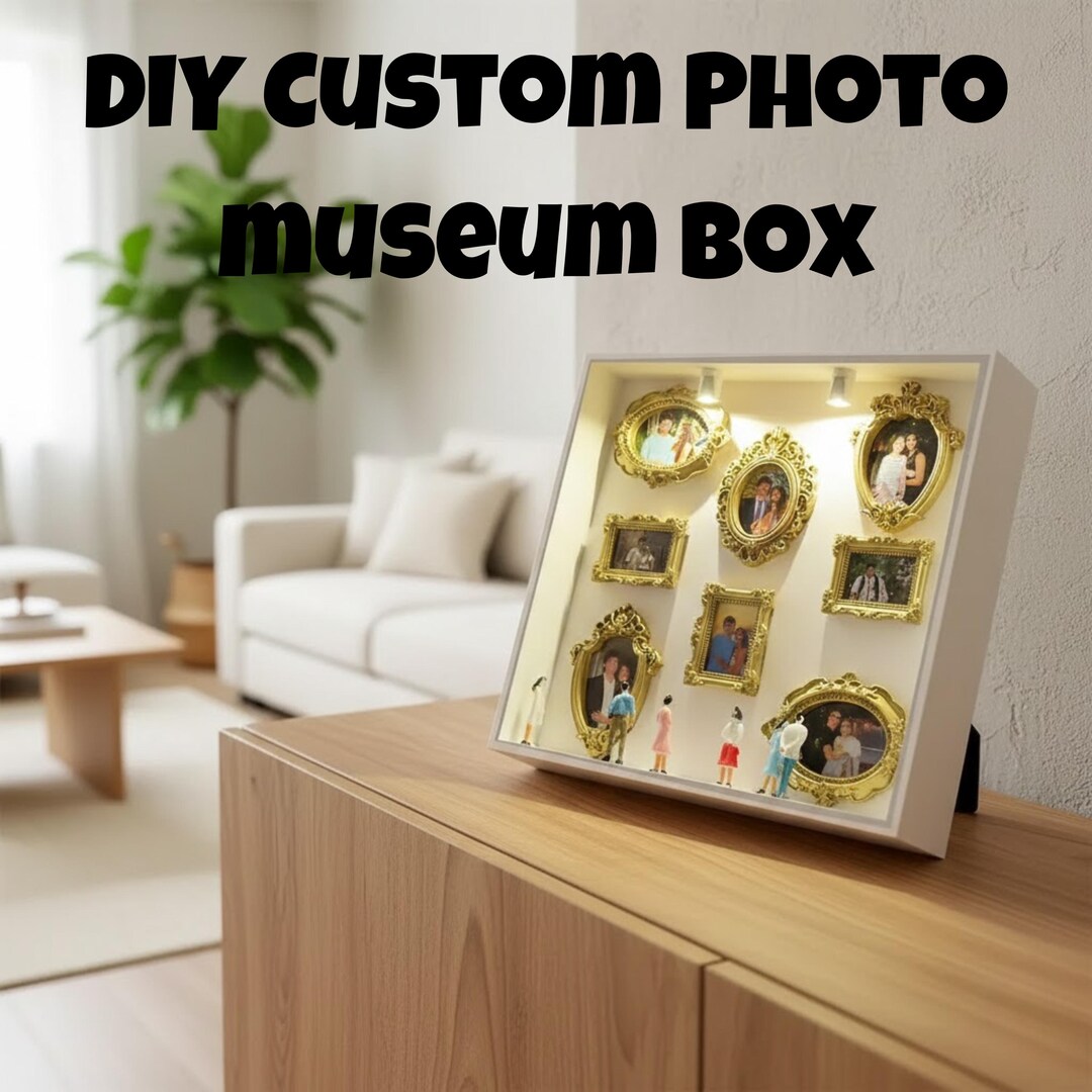 DIY Museum Silhouette Shadow Box, Miniature Art Gallery Frame, 3D ...