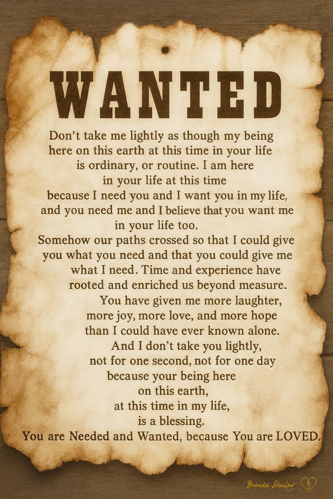 Needed & Wanted (poster) - Etsy