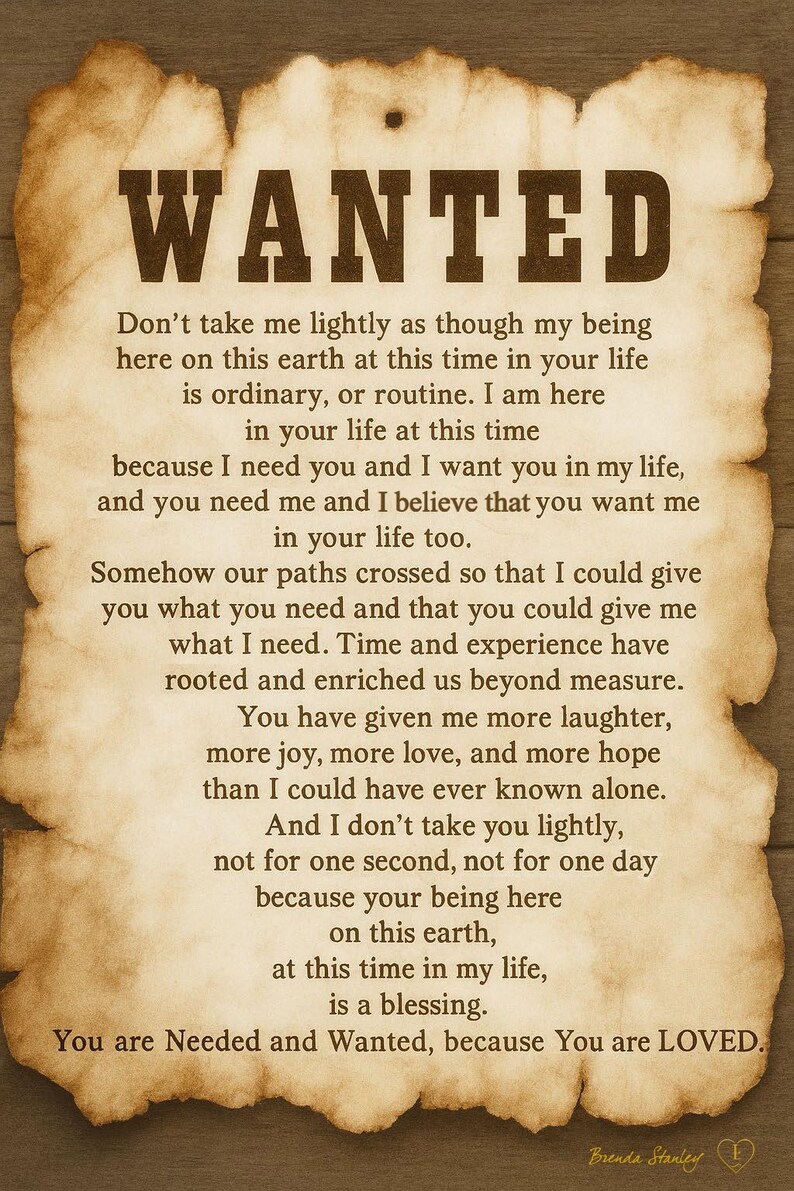 Needed & Wanted (poster) - Etsy