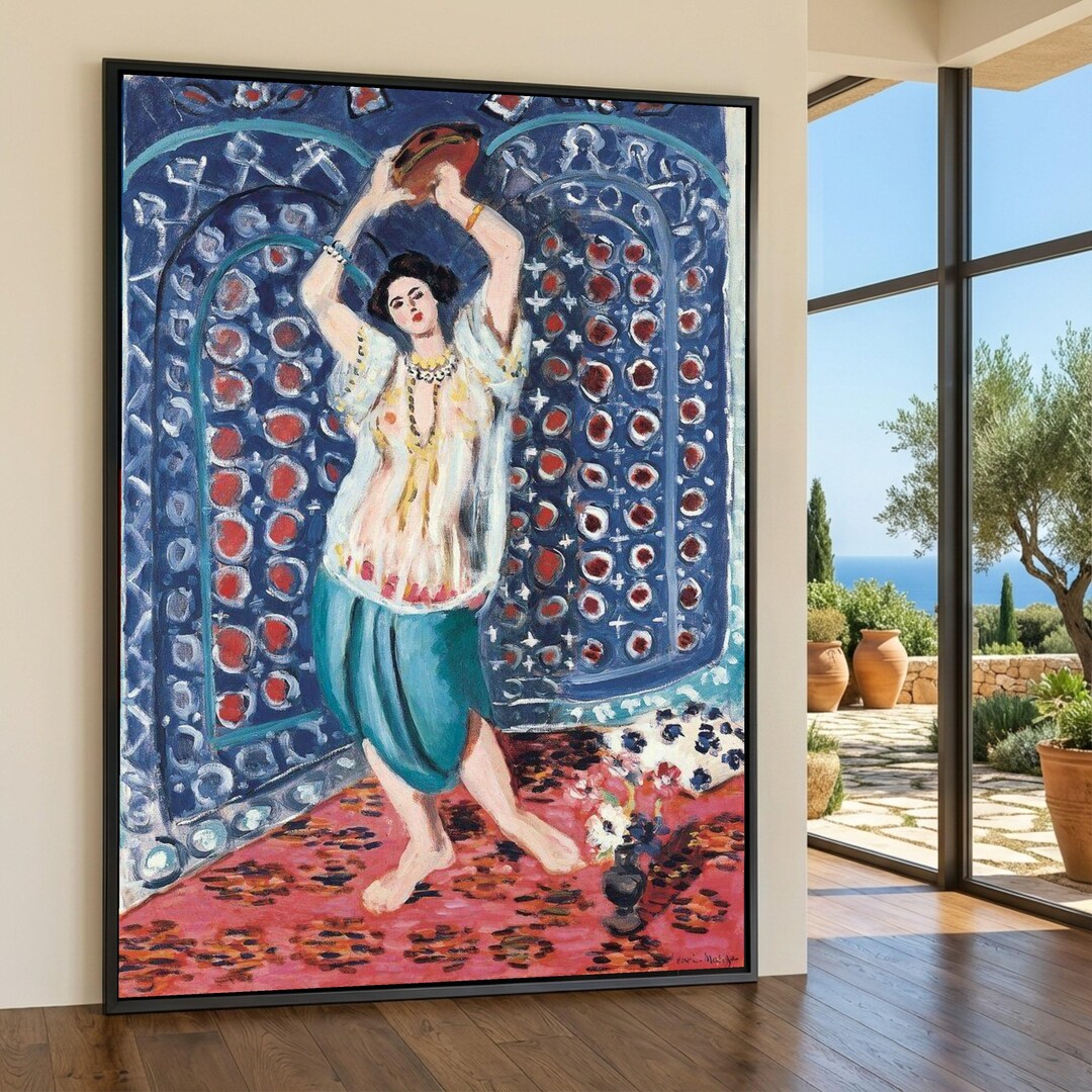 Henri Matisse Dance With Tambourine Canvas, Fauvist Woman Art - Etsy