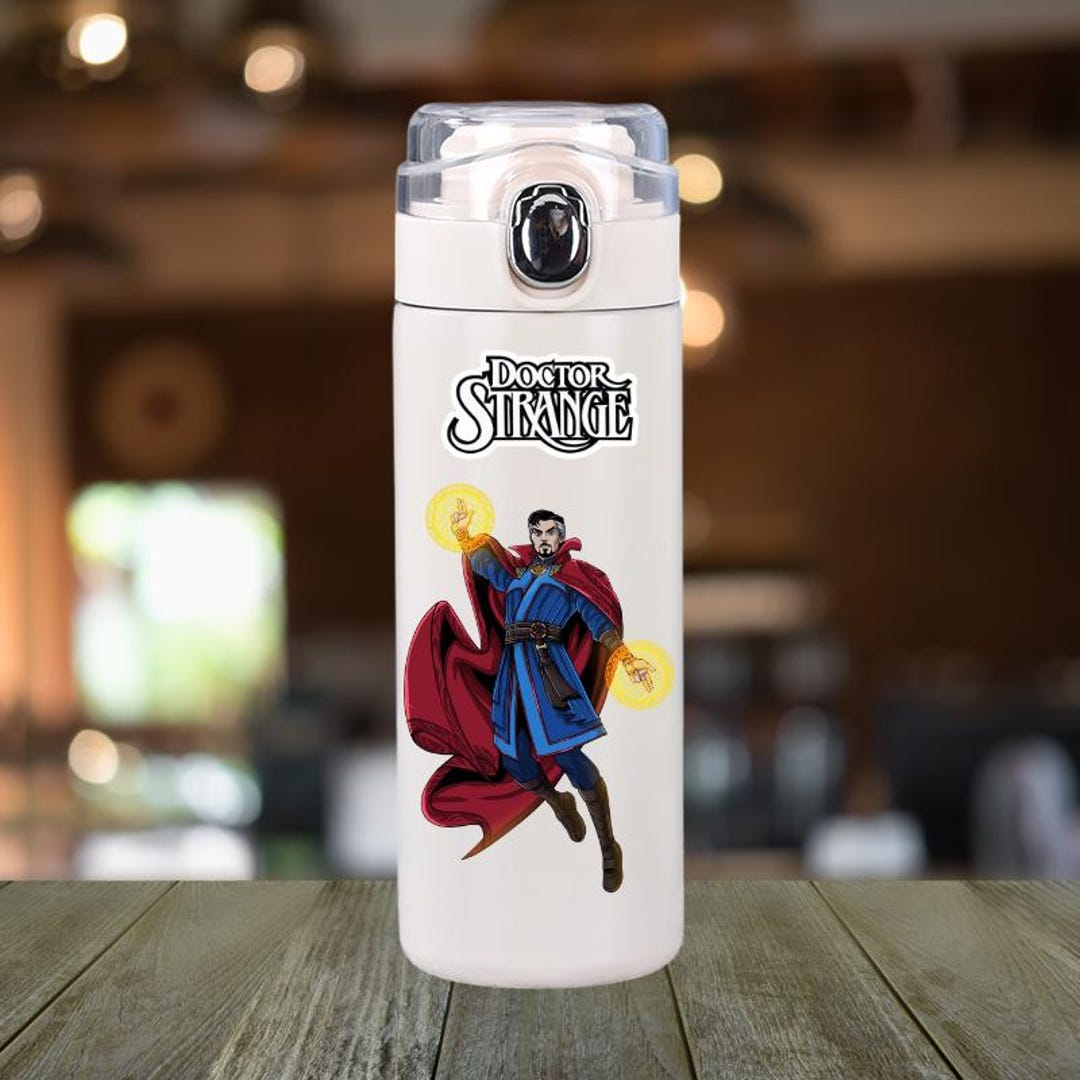 Doctor Strange Water Bottle: Custom Insulated Stainless Steel Flask - Etsy