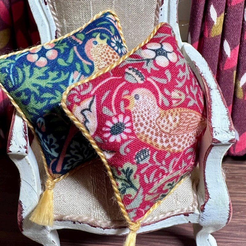 Blue Dollhouse Pillows - Etsy