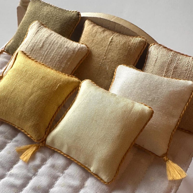 Miniature Gold Pillow - Etsy