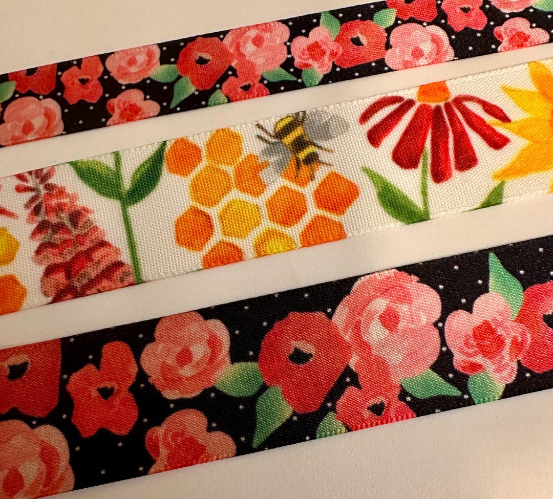 Floral Ribbon: 2 M for Sewing, Crafts & Scrapbooking - Etsy