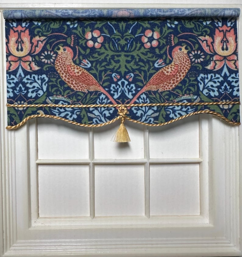 Dollhouse Miniature Blind: William Morris - 12th Scale - Etsy