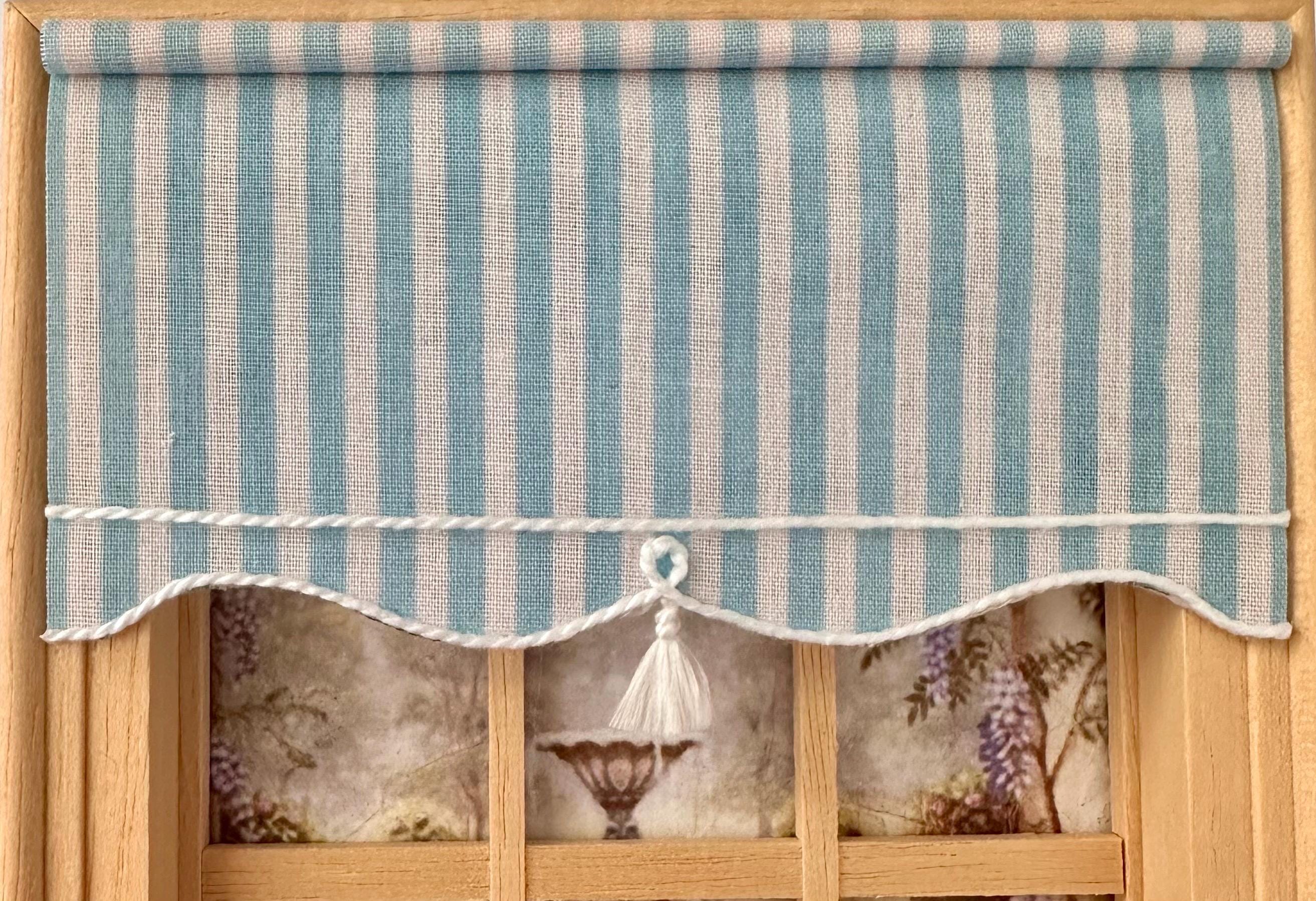 Dollhouse Stripe Blind: Miniature Drapes, 12th Scale - Etsy