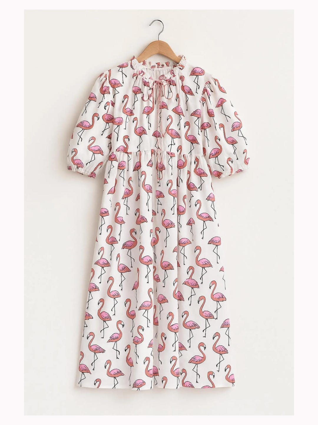 Block Print Cotton Midi Dress: Mini, Summer Women Clothing, String ...