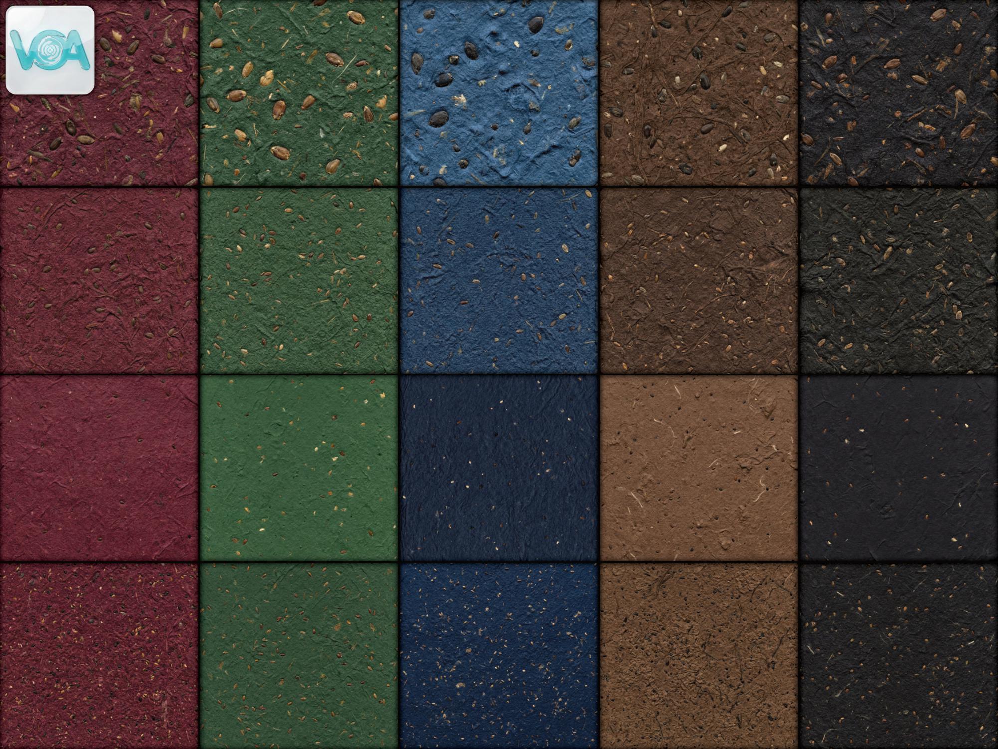 Seed Paper Dark Digital Paper, 20 Handmade Paper Textures, Dark Moody ...