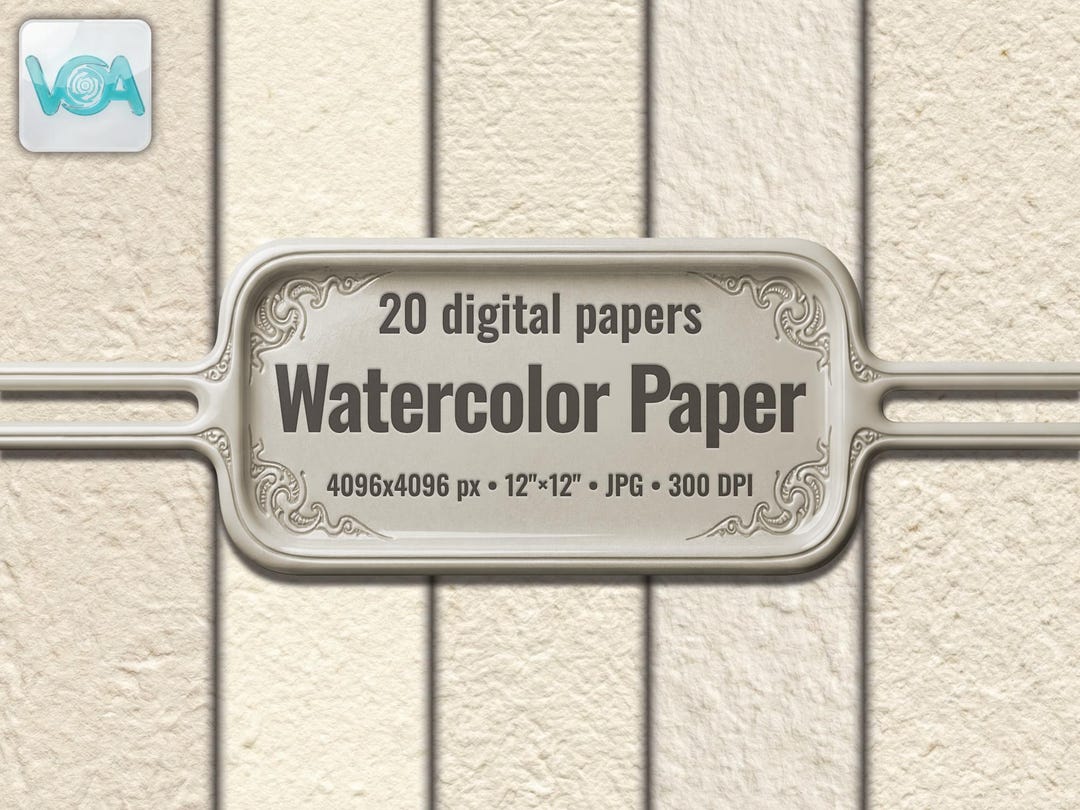 Watercolor Paper, Digital Paper, Cold Press Texture Background, White ...