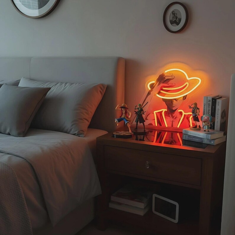 One Piece Monkey D. Luffy LED Wall Decoration Neon Lighting Gift for ...