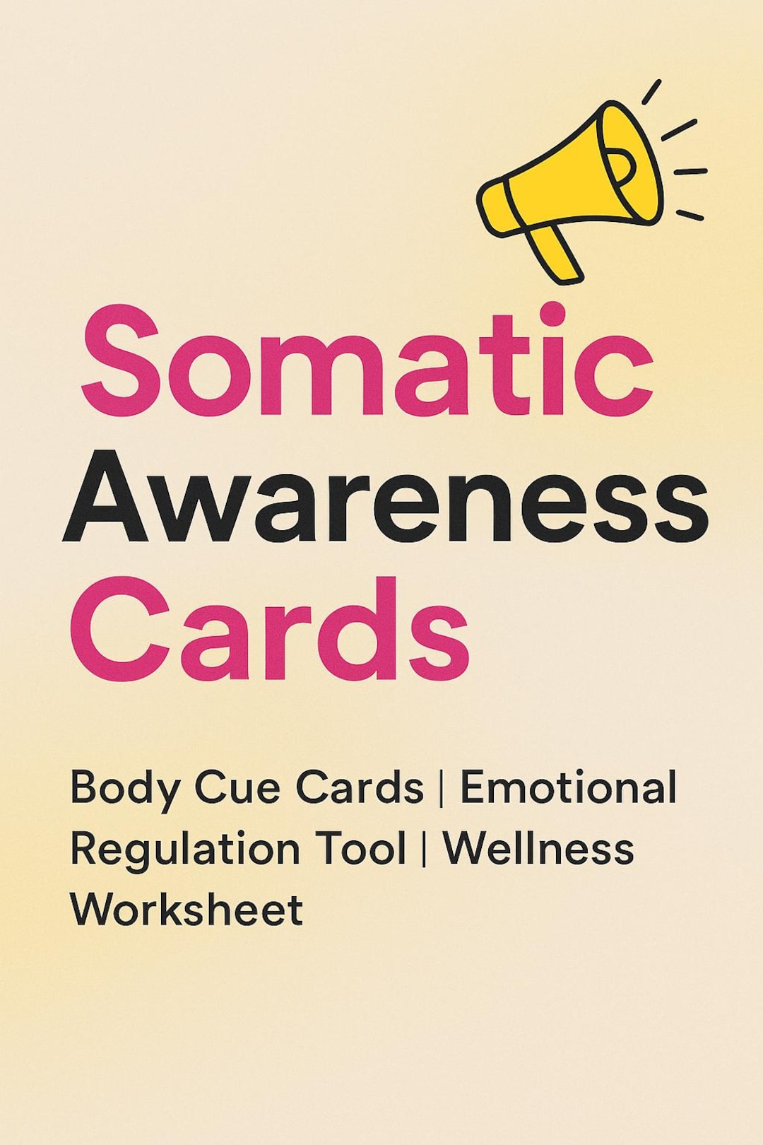 Somatic Awareness Cards Printable | Body Cue Cards | Emotional ...