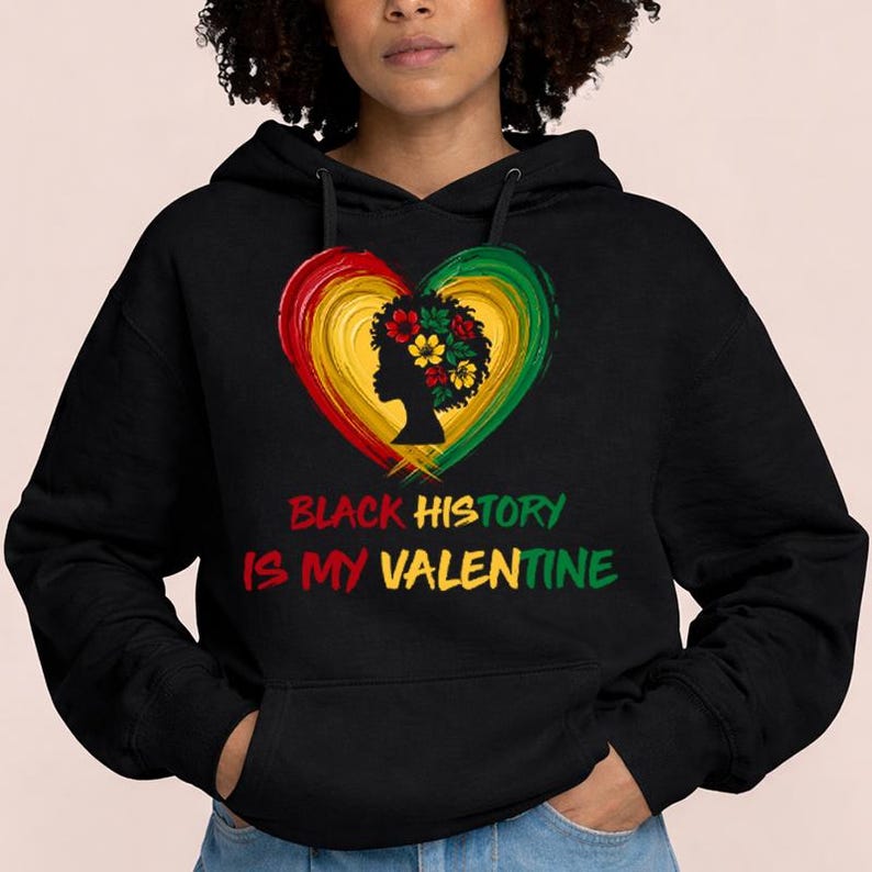 Black History is My Valentine PNG, Black Girl Valentine Design, Afro ...