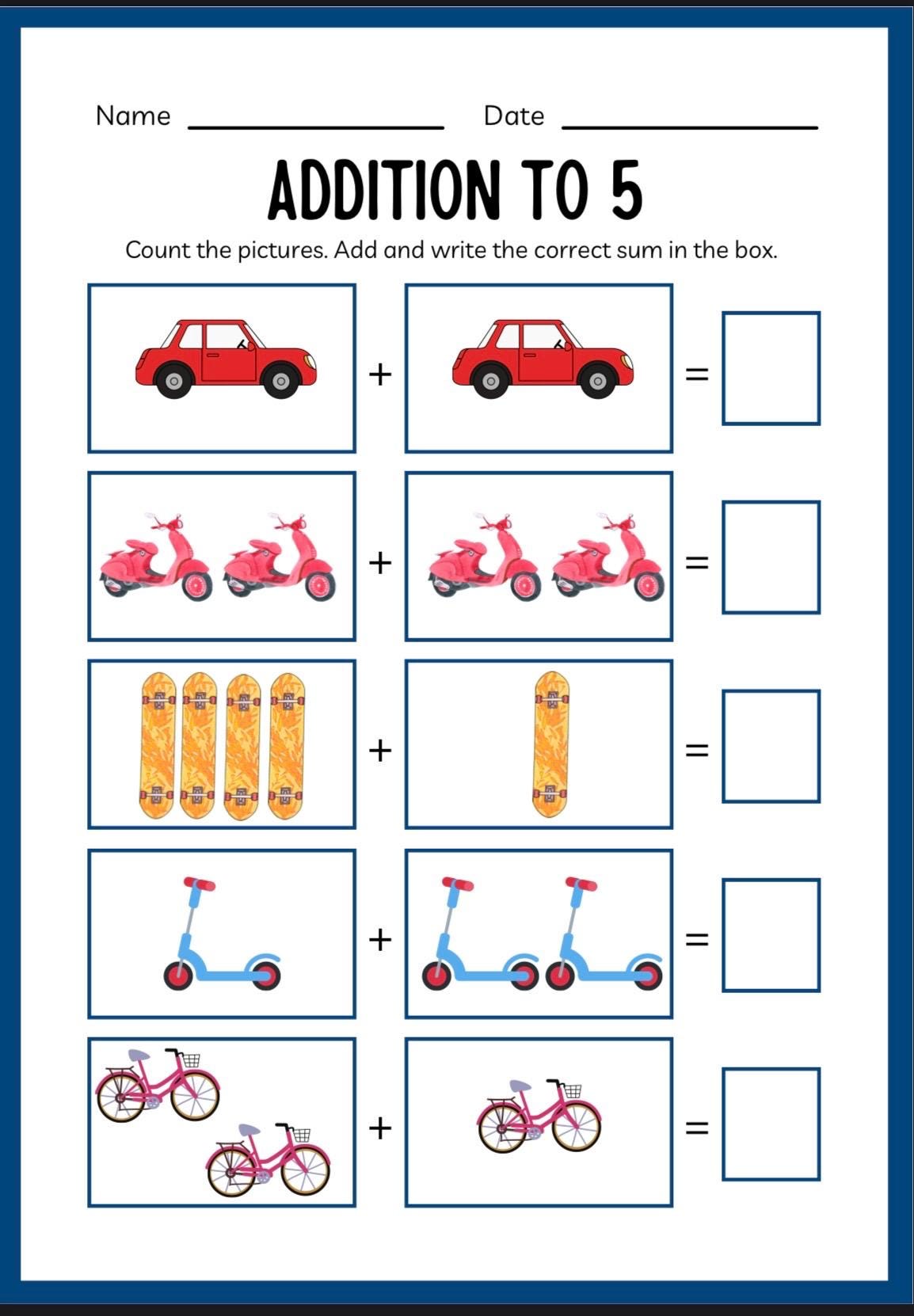 Kindergarten Addition Worksheets Printable | Fun Math Addition to 20 ...
