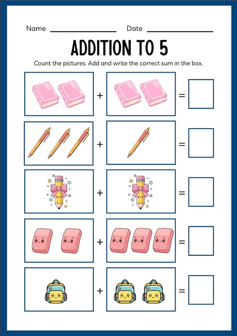 Kindergarten Addition Worksheets Printable | Fun Math Addition to 20 ...