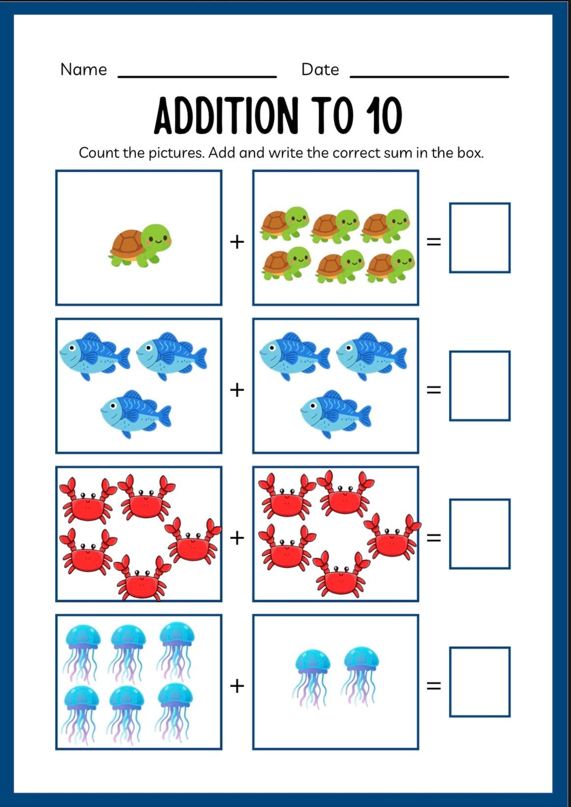 Kindergarten Addition Worksheets Printable | Fun Math Addition to 20 ...