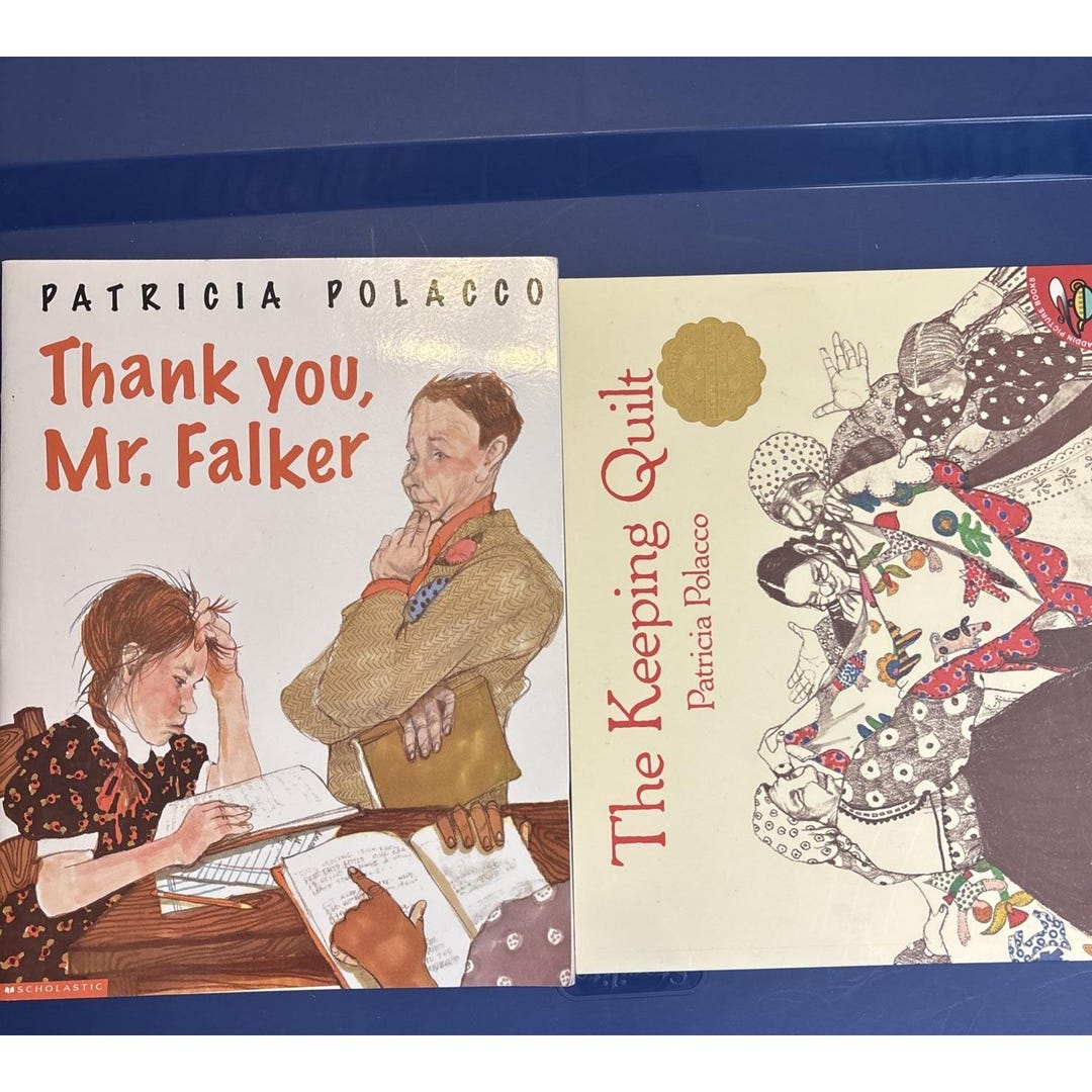 Patricia Polacco Book Lot: Thank You Mr. Falker / the Keeping Quilt - Etsy