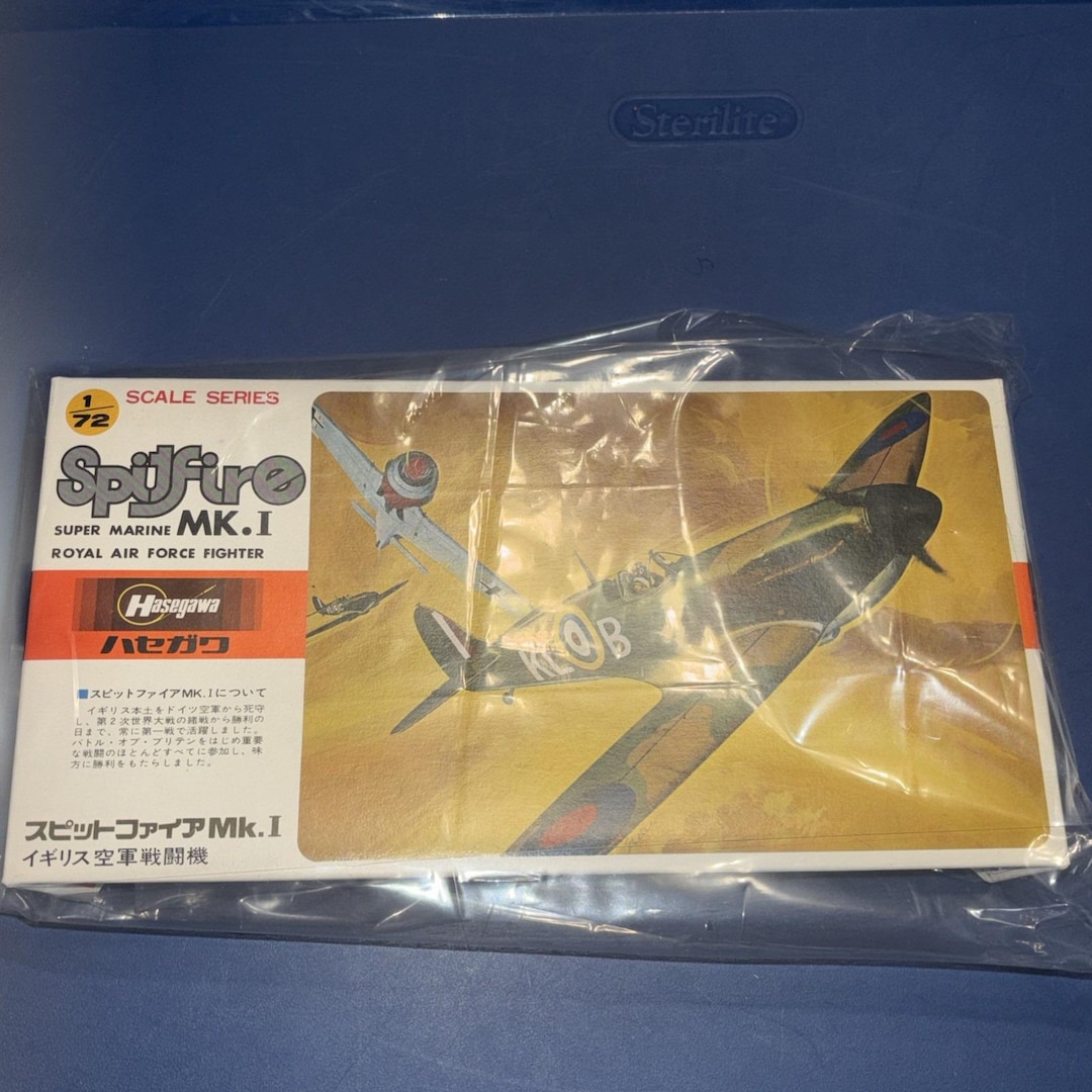 VTG Hasegawa Model Kit, Spitfire Mk I, 1/72 Aircraft Model, WWII ...