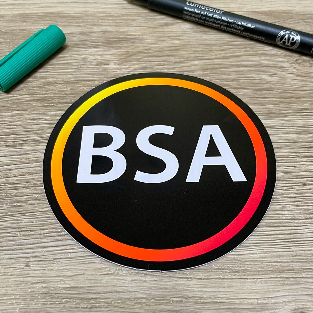 BSA Circle Sticker - Etsy