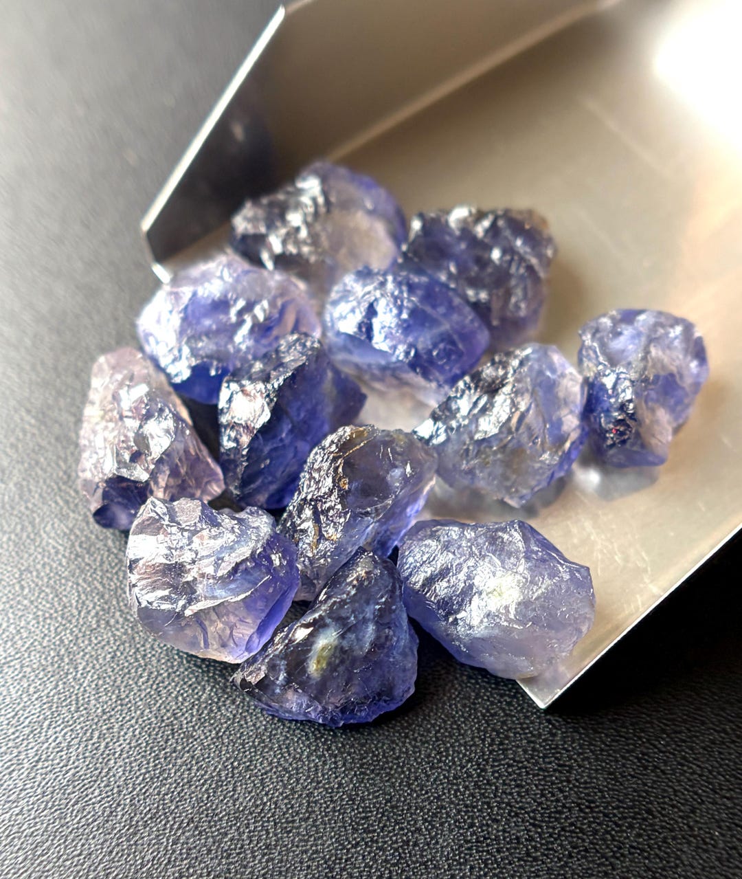 Blue Iolite Rough Crystals, Raw Gemstone, Brazil (12 Pieces, 11/15 MM ...