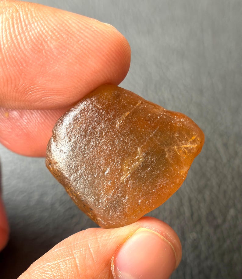 Natural Imperial Golden Topaz Rough Gemstone (27x25x13 MM), Facet Grade ...
