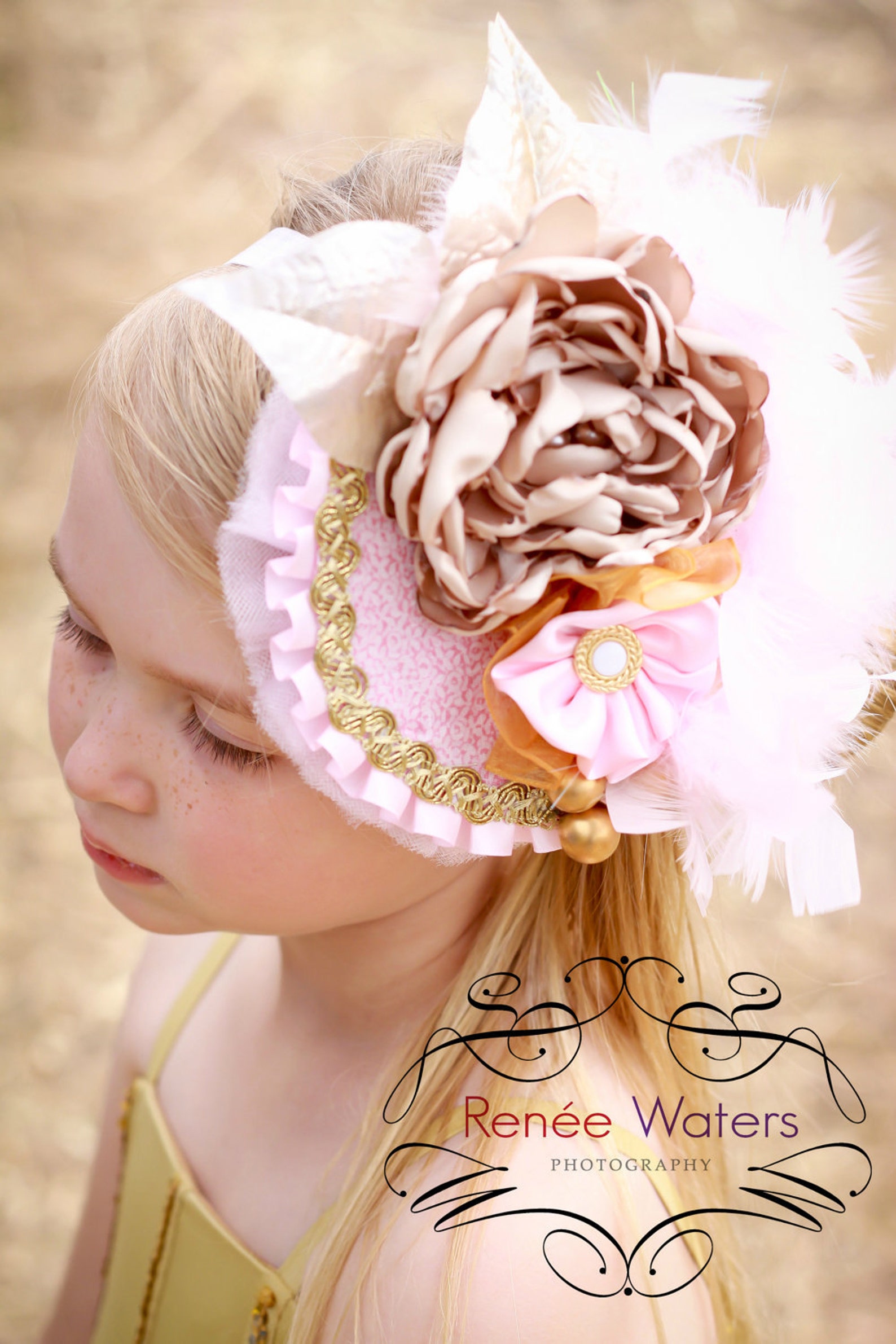 Girls Tea Hat Girls Birthday Hat Girls Derby Hat Pink and - Etsy