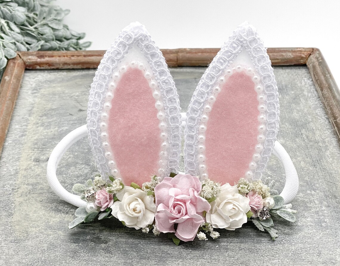 Pink Bunny Ears Headband Easter Headband Baby Bunny | Etsy