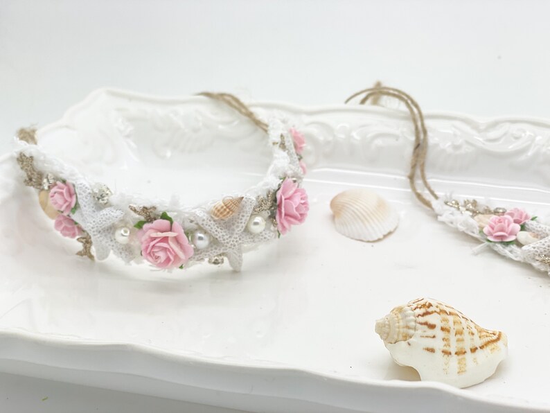 Beach Themed Headband Seashell Crown Sea Shell Crown Beach - Etsy