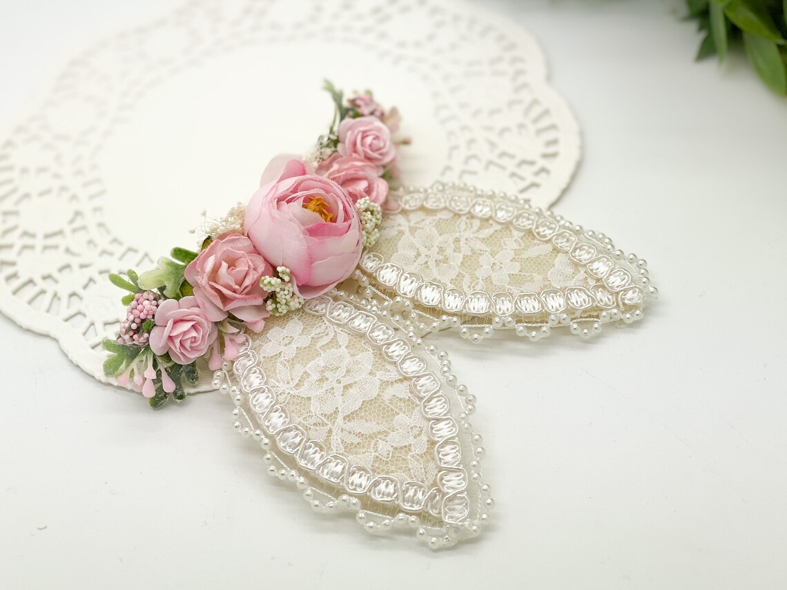 Pink Bunny Ears Headband, Easter Headband, Baby Bunny Headband, Bunny ...
