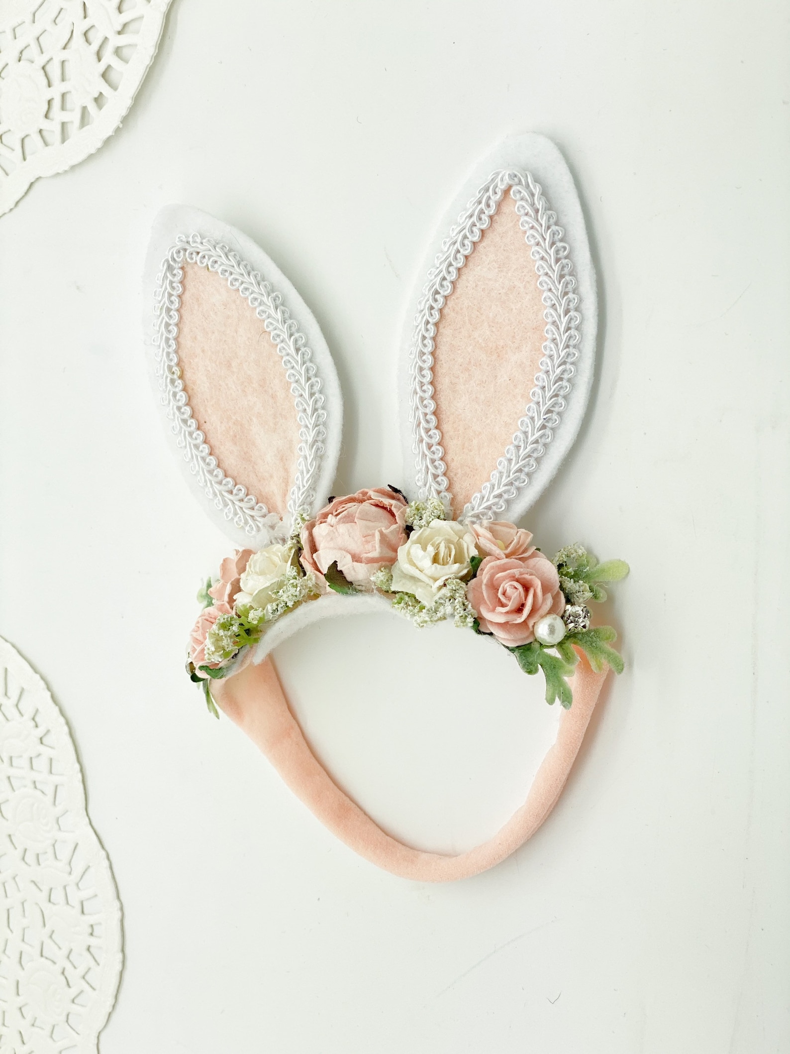 Blush Pink Bunny Ears Headband Easter Headband Baby Bunny | Etsy