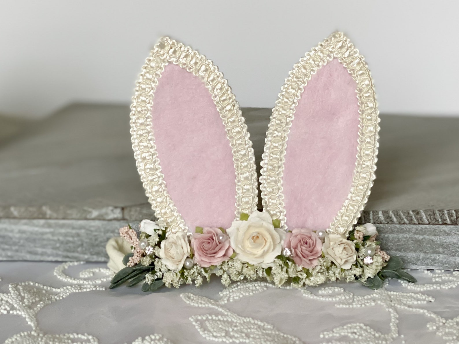 Pink Bunny Ears Headband Easter Headband Baby Bunny - Etsy