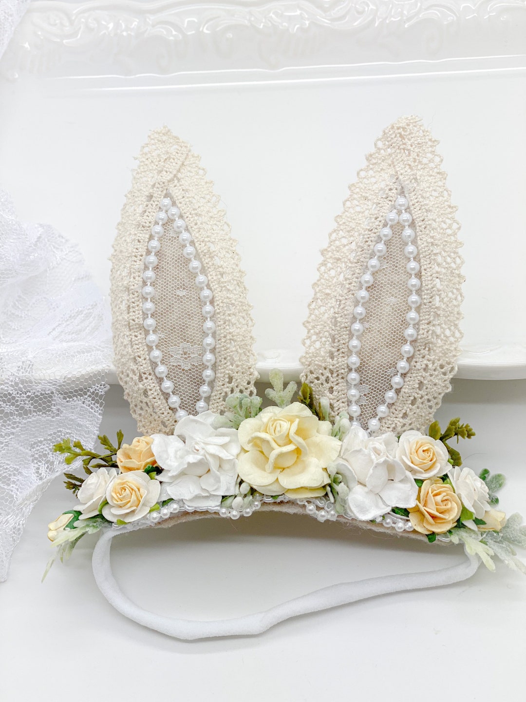 Bunny Ears Headband, Easter Headband, Baby Bunny Headband, Bunny Ears ...