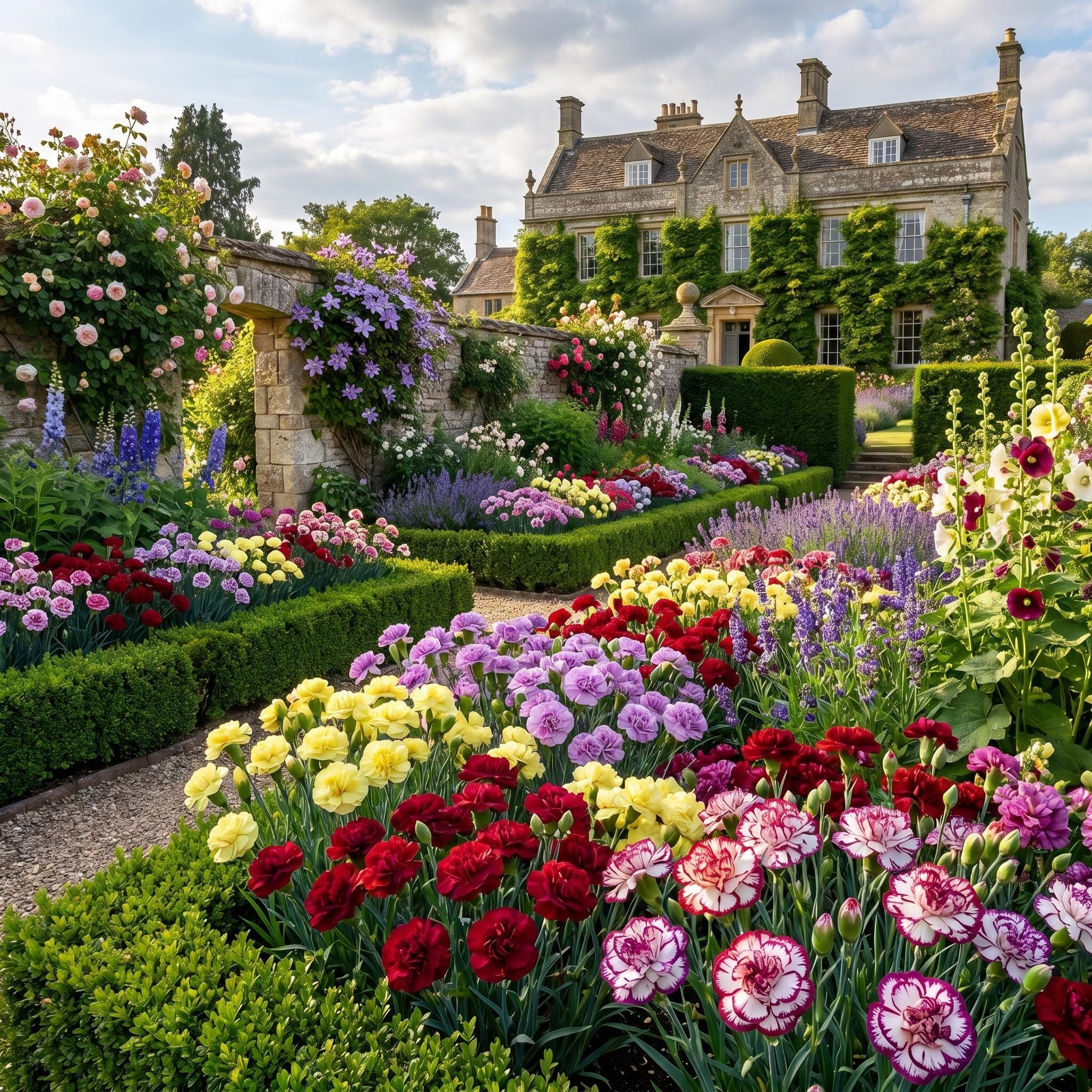 Mixed Color Carnation Seeds | Fragrant Cottage Garden Blooms (400 Seeds ...