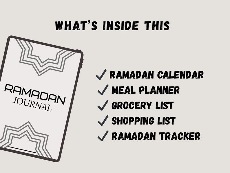 Mini Ramadan Planner Printable 2026 | Ramadan Organizer Bundle ...