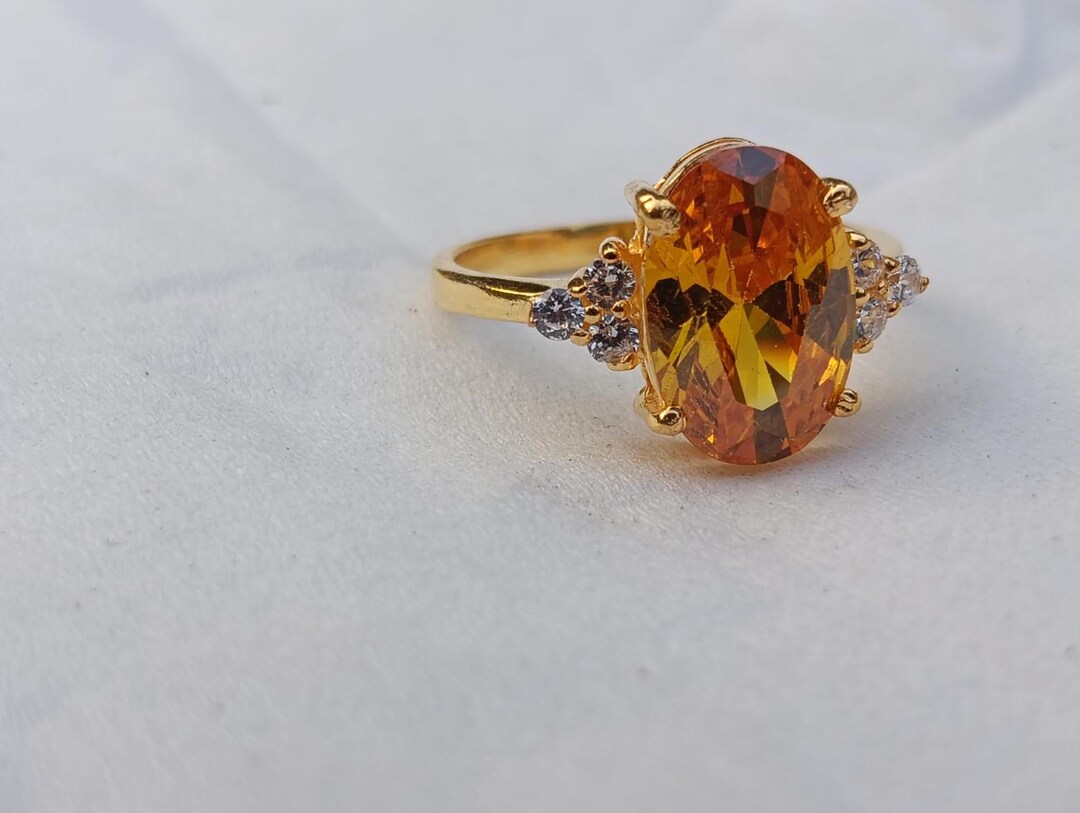 Certified Natural Yellow Sapphire / Pukhraj Panchadhatu Rashi Ratan ...