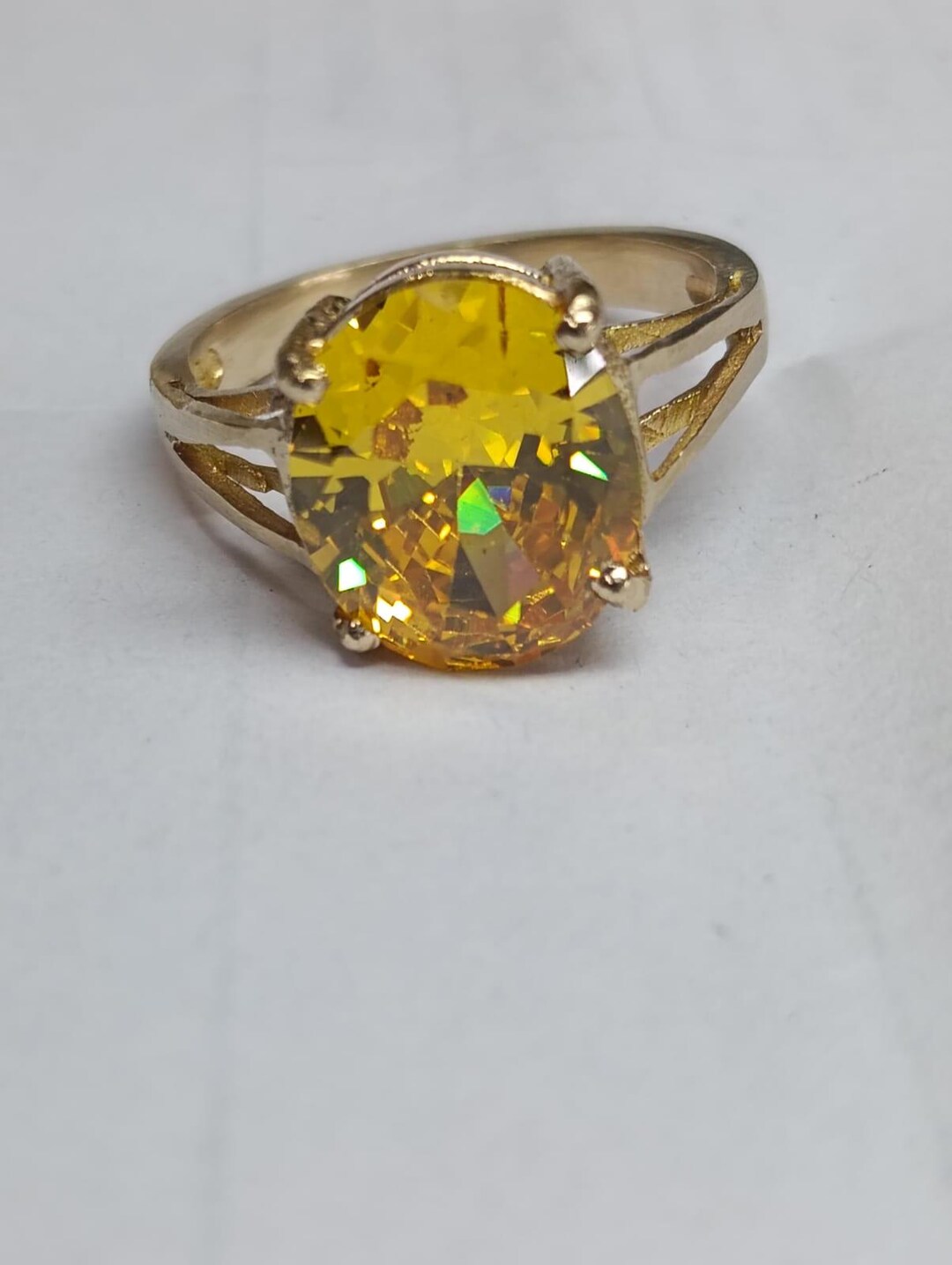 Certified Natural Yellow Sapphire / Pukhraj Panchadhatu Rashi Ratan ...