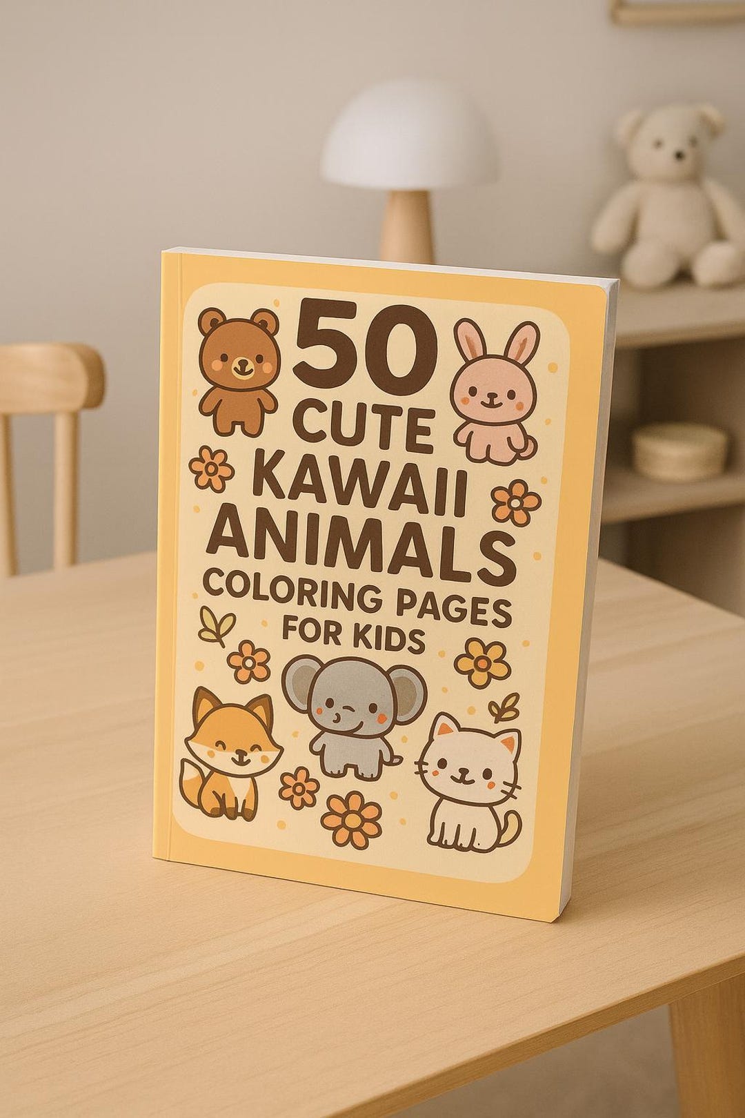 50 Kawaii Animals Coloring Pages | Cute Kids Coloring Book | Printable ...