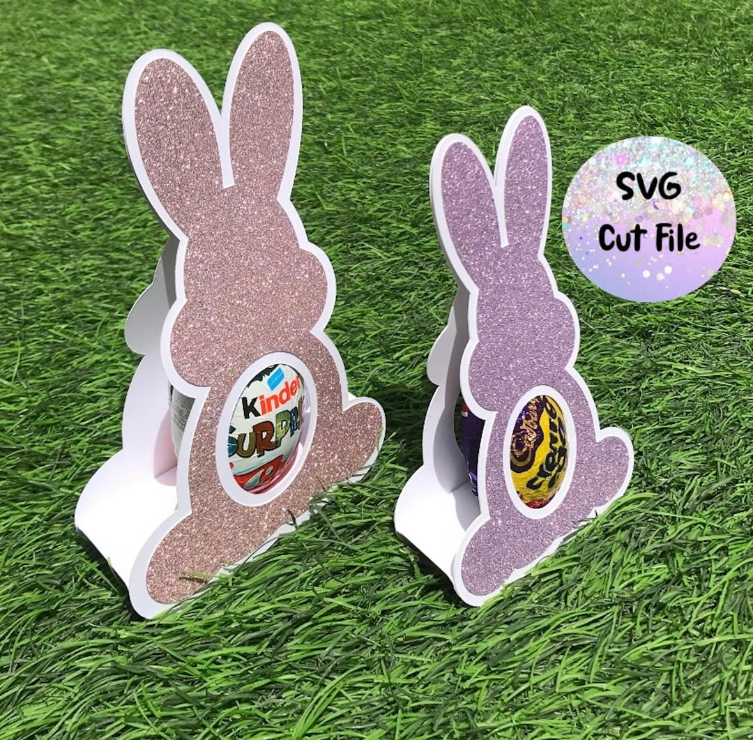 EASTER BUNNY Egg Holder SVG for Chocolate Egg, Png, Dxf, Eps ...