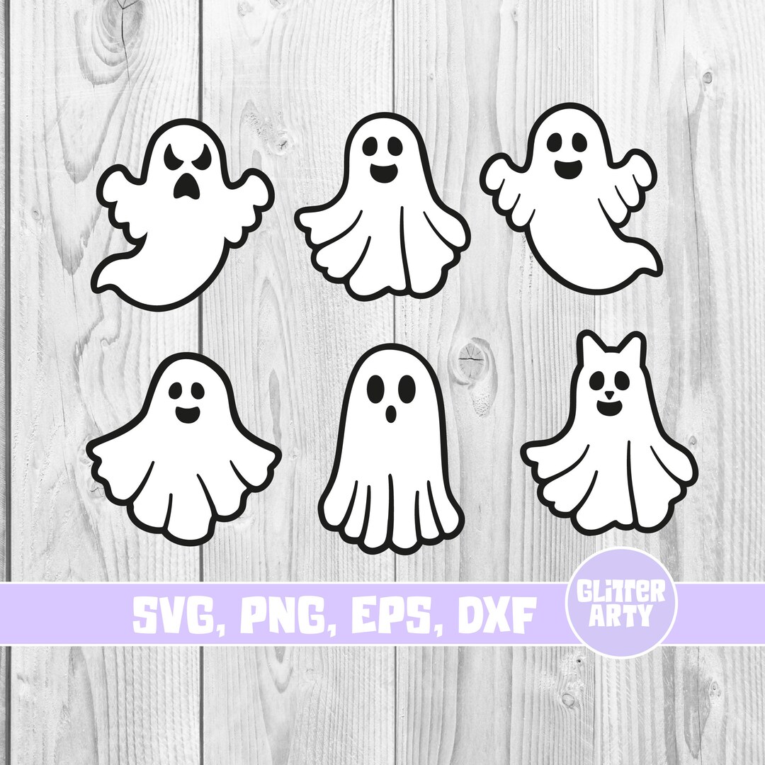 GHOSTS SVG Bundle,ghost Silhouette, Png,vector,transparent Background ...