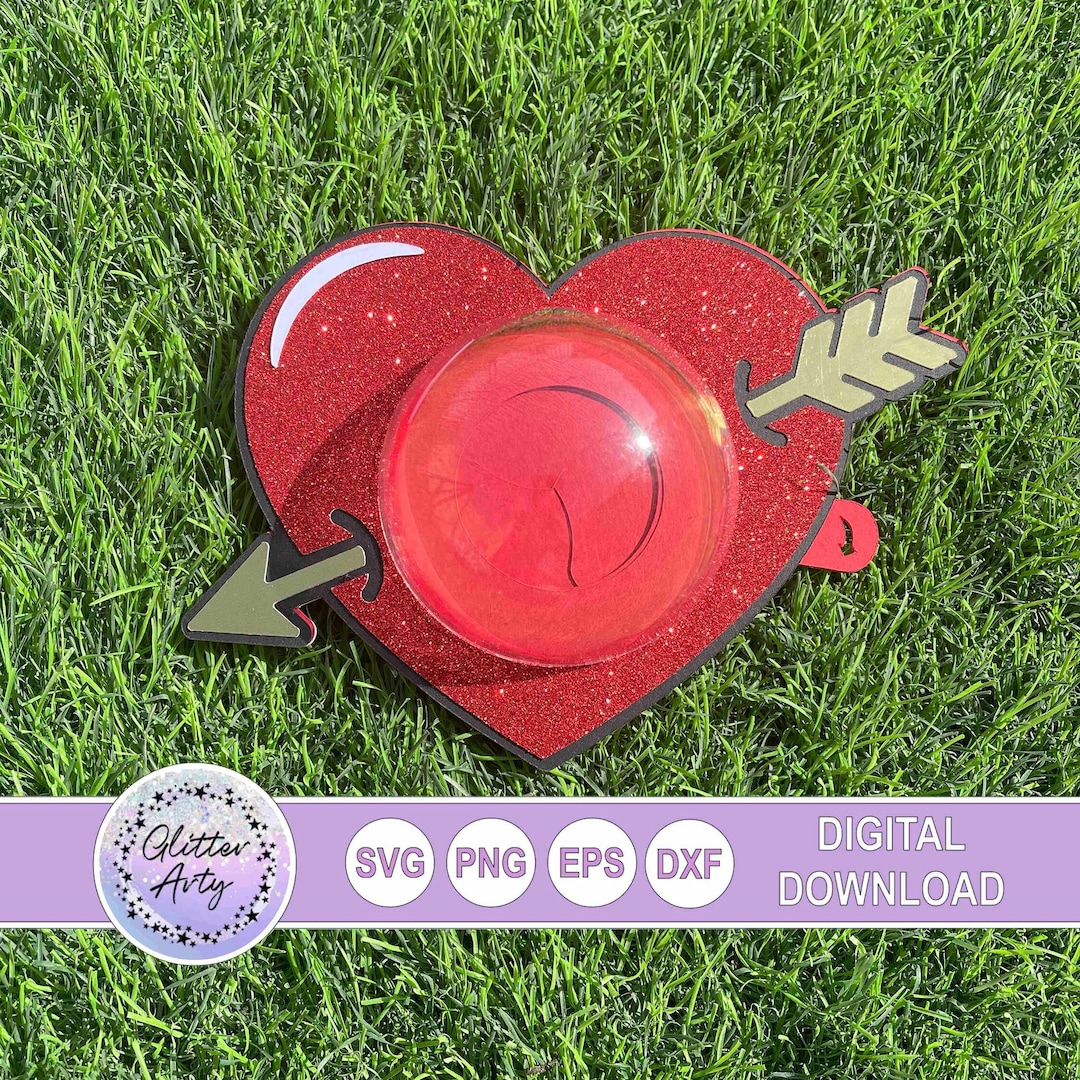 VALENTINE HEART Candy Holder SVG, Dome With Opening Mechanism ...